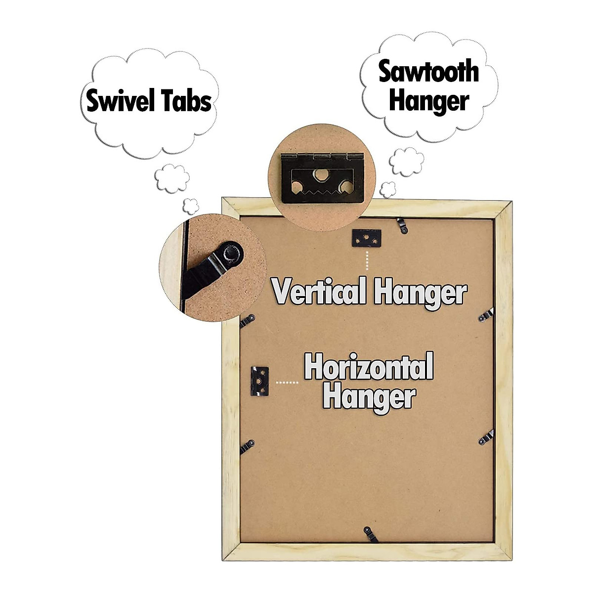 Golden State Art 11x14 Photo Wood Frame with Mat for 8x10 Picture BLACK