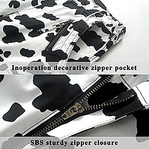 Raroauf Women's Camo Cargo Pants Casual Military Combat Work Trousers Camouflage Capri Pants with 8 Pockets White Size 10