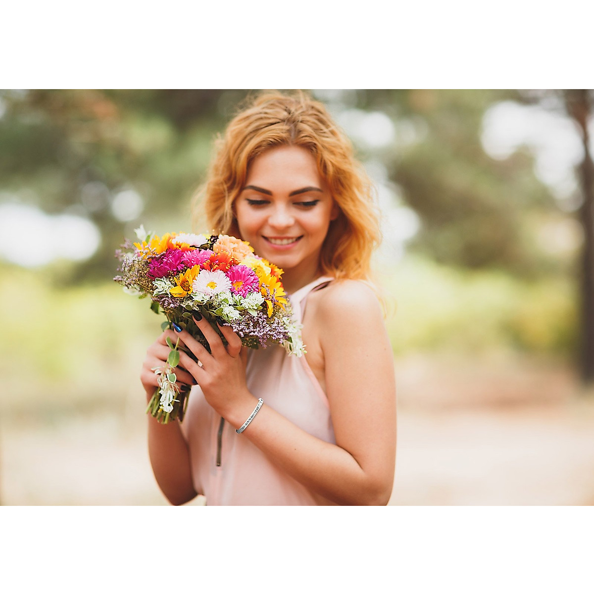 Quotable Cuffs Love You to the Moon and Back - Gift for Mom or Wife, or for Daughter or Best Friend by Whitney Howard Designs