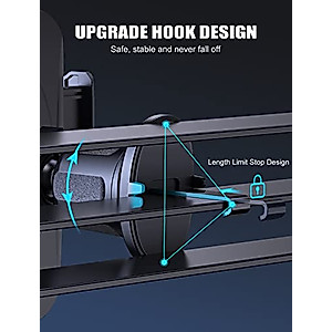 Cezuly Phone Mount for Car, [Upgraded] Vent Clip Car Phone Holder 360° Rotatable, Ultra Stable Car Phone Holder Mount Cradle Compatible with iPhone 14 Pro/Samsung Galaxy, All 4”-7” Large Cell Phones