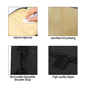 Teamoy Double Layer Breastmilk Cooler Bag with Ice Pack, Travel Baby Bottle Cooler Bag Tote Up To 6 Large 9 Ounce Bottles, Black