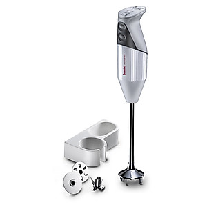 Bamix Pro-2 G200 Professional Series NSF Rated 200 Watt 2 Speed 3 Blade Immersion Hand Blender with Wall Bracket