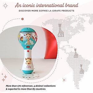 Sophie la girafe | Shake Shake Rattle | Fun & Easy to Grasp Rattle with a Motion Detector | 4 Different Musical Modes for Playtime & 6 Melodies to Soothe Baby to Sleep