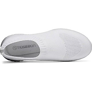 LANCROP Women's Lightweight Walking Shoes - Casual Breathable Mesh Slip On Sneakers Wide 6.5 US, Label 37 All White