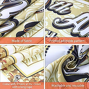 Happy 50th Anniversary Banner Cheers to 50 Years Party Decorations Anniversary Sign Banner for 50th Anniversary Birthday Party Wedding Anniversary Big Event Party Supplies