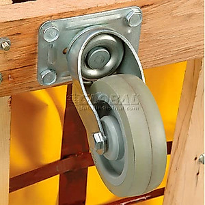 24 Bushel Yellow Vinyl Basket Bulk Truck, 53-1/4"L x 36-1/4"W x 30-1/2"H