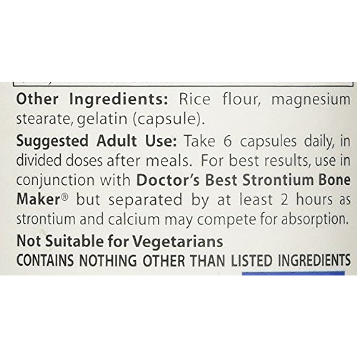 Doctors Best Calcium Bone Maker Complex, 180 Caps