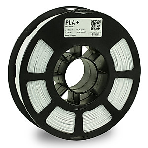 KODAK PLA Plus 3D printer filament WHITE color, +/- 0.03 mm, 750g (1.6lbs) Spool, 1.75 mm. Lowest moisture premium filament in Vacuum Sealed Aluminum Ziploc bag with Silica Gel. Fits Most FDM Printers
