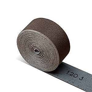 POWERTEC 49000 120 Grit Emery Cloth Sanding Paper Roll, 1-1/2-Inch x 10 Yards