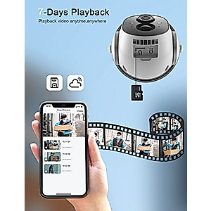 TMEZON Wireless Security Camera Outdoor, 2K Security Camera Wireless Solar Powered, PTZ WiFi Control, Color Night Vision with Pan Tilt 360° View