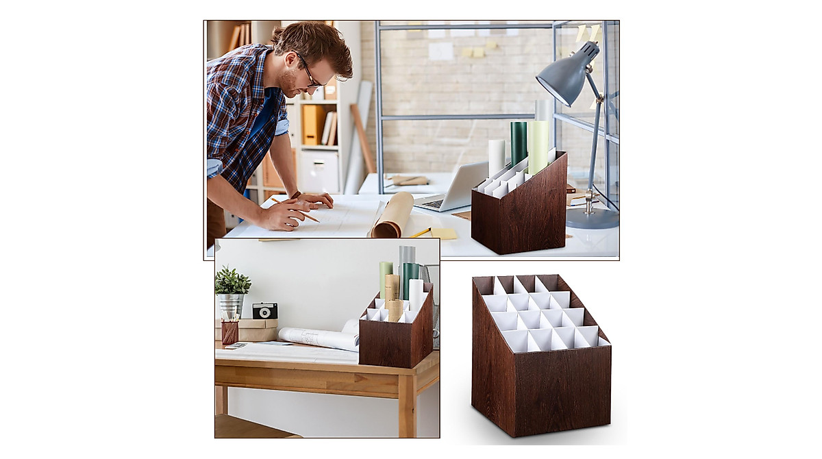 Patelai Blueprint Storage Organizer - 16 Slots Holder