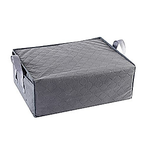 ABO Gear G01 Bins Bags Closet Organizers Sweater Clothes Storage Containers, 3pc Pack, Gray, 3 Count