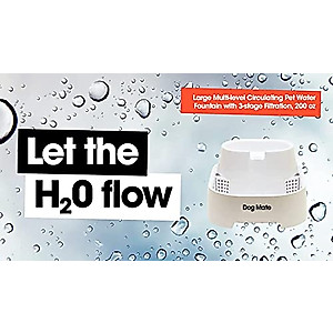 Dog Mate Large Fresh Water Drinking Fountain For Dogs And Cats