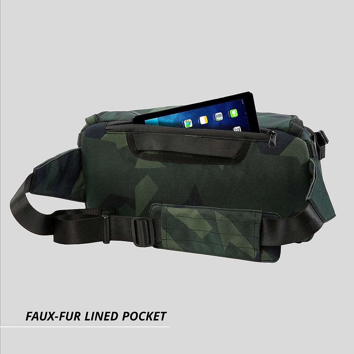 HEX Ranger DSLR Sling, with Adjustable Carry Straps, Collapsible Interior Dividers & More, Camo