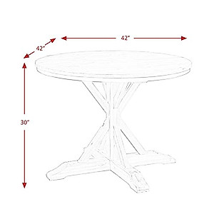 Picket House Furnishings Keaton Round Standard Height Dining Table