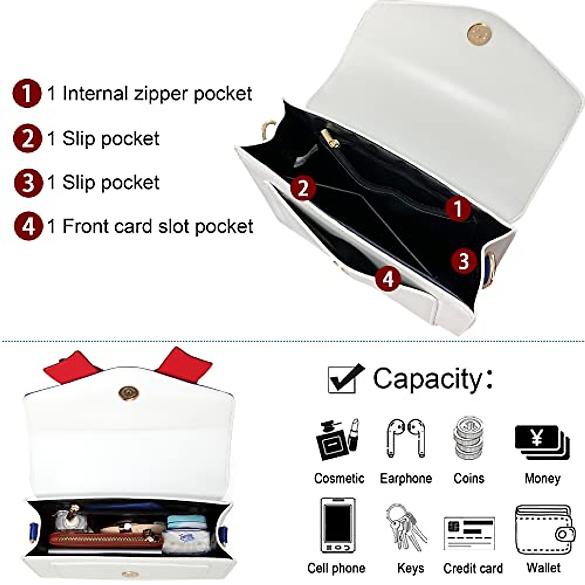 Sailor Moon Inspired Anime Purse Cosplay Top-Handle Handbag Small Shoulder Crossbody Messenger Bag for Women Girls (Blue)