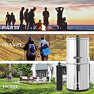 IT'S PURE EXPERT Water Filter, Replacement for Gravity Water Filter System, Black Purification Elements, 2 Packs