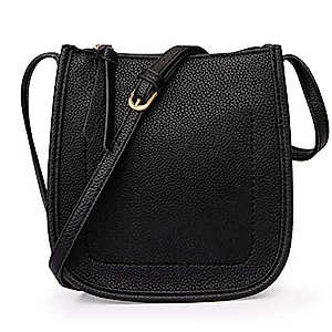 Small Crossbody Shoulder Bag for Women Lightweight Bucket Bag Classic Mini Shoulder Purse Stylish Designer Shoulder Bags,MWC-077BK