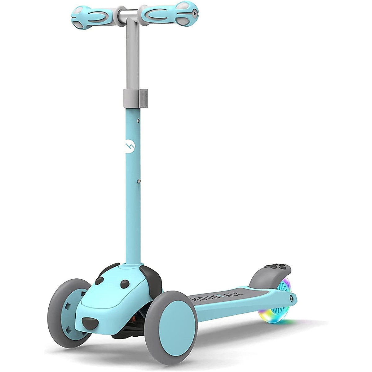 MOUNTALK 3 Wheel Scooters for Kids Age 3-5/5-8 Years Old, Kick Scooter for Boys and Girls with Light Up Wheels, Mini Scooter for Children (Blue)