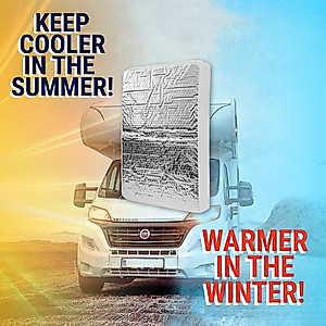 LATCH.IT Shower RV Skylight Insulator | V2.1 | Fits 14x22x2.75” Straight Skylight Inner Dome | RV Sunroof Skylight Cover w/Reflective Surface | Instant Energy Savings w/RV Vent Insulator!