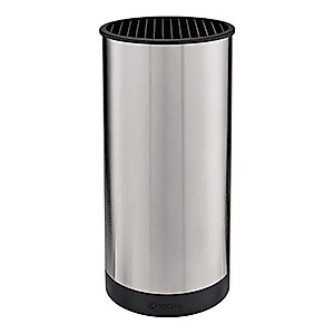 Kyocera 5 piece Ceramic Knife Block Set,White Blade Sizes: 5.5", 5", 4.5", 3", Stainless