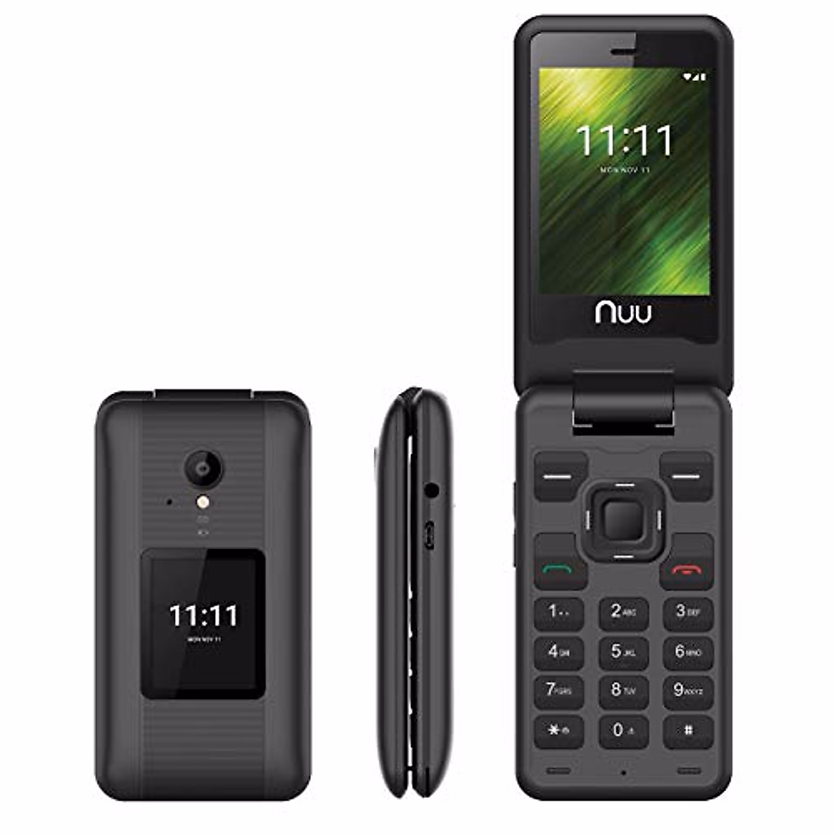NUU Mobile F4L LTE Flip Phone (Verizon Certified)