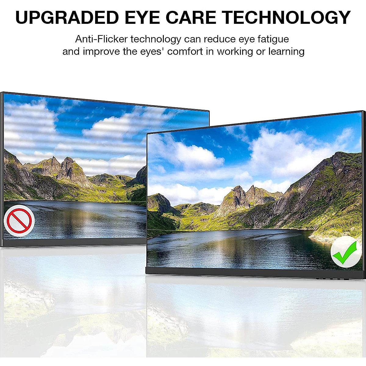 KOORUI 22 Inch Computer Monitor, FHD 1080P Desktop Display, 75HZ Ultra Thin Bezel/Eye Care/Ergonomic Tilt, HDMI VGA Ports LED Monitor for PC, VESA Mounting