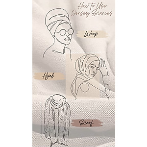 SWANISTANBUL Jersey Hijab Scarf for Women - Quality Head Scarf Wrap for Girls - Fashion Muslim Women Hijab Scarves Headwear for Everyday Use - 55cm x 170cm - Khaki