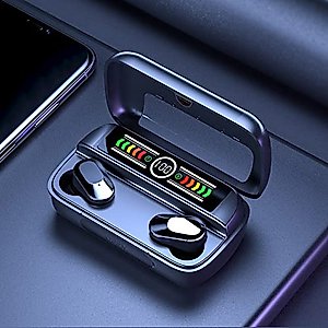 Wireless Bluetooth 5.3 Headset, Mini Small Earplug Type Built-in 800mah Large Power, Color Display Intelligent Digital Sports Headset, CVC8.0 & DSP Dual Noise Reduction
