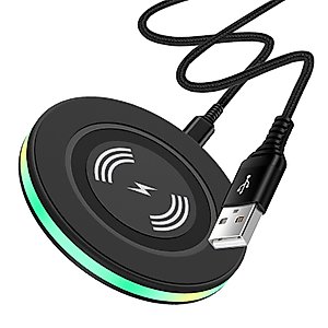 15W Samsung Wireless Charger Fast Charging Pad for Samsung Galaxy S24/S24 Ultra/S24+/S23/S22/S21 FE/S20/Z Fold 5 4 3/Z Flip 5 4 3/S10/S9/S8/Note 20,iPhone 15 14 13 12 11 Pro Max,Pixel 8 Pro 7 6 5 4 3