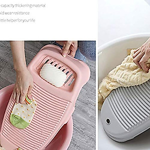 Angoily Wash Board for Hand Washing Cloths Wash Boards-old Fashioned Manual Mini Washboard Shovel Washing Board Hand Wash Clothes Tool Portable Washer Machine Child Cleaning Board Non-slip
