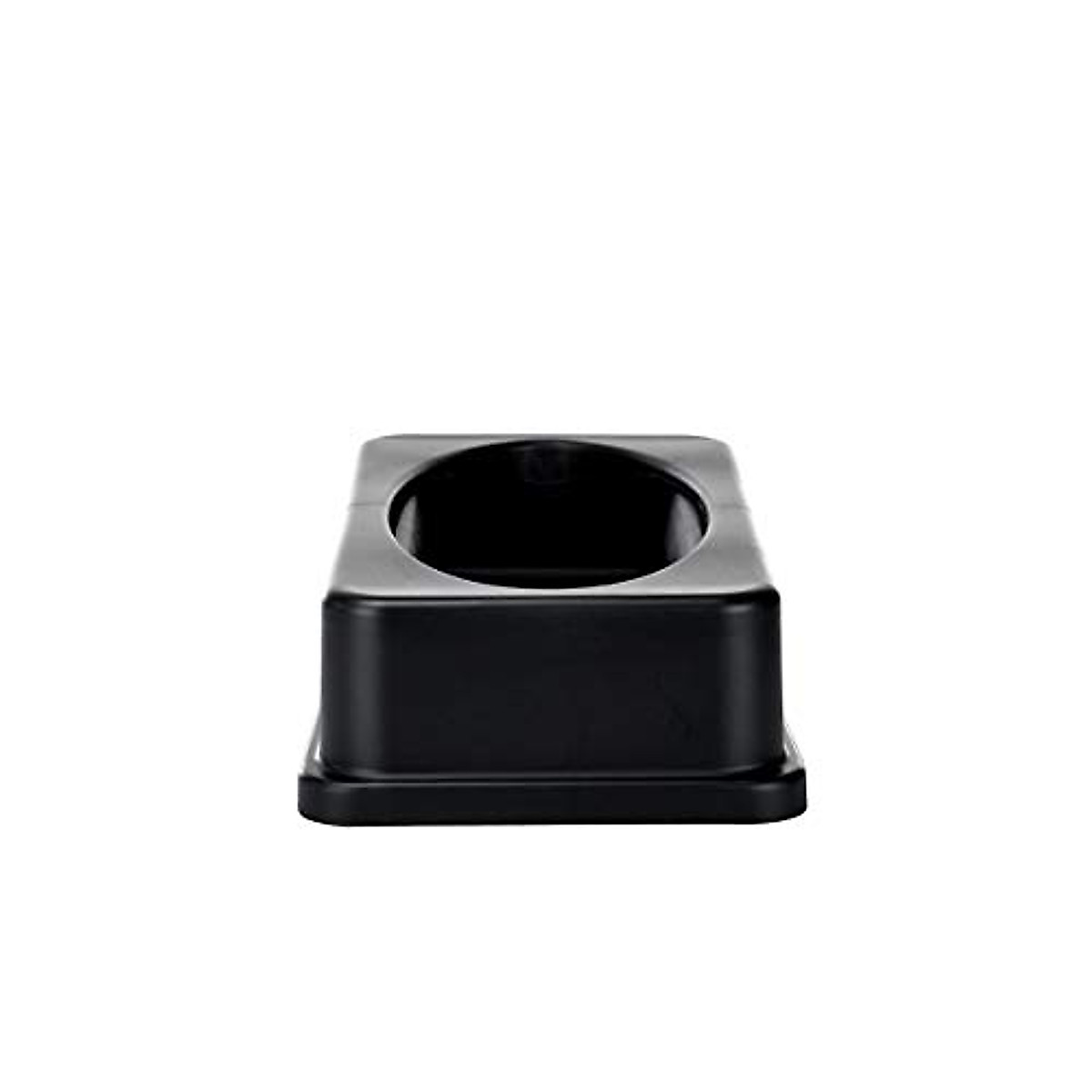 Alpine Industries Slim Trash Can Lid - Compact Garbage Bin Cover - Durable Slender Varied Plastic Top Minimize Odors and Keep Litter Inside and Unseen - Drop Shot Lid - Black