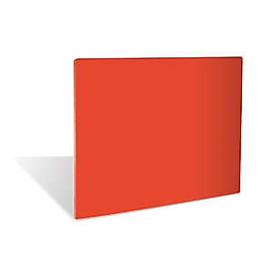 Crestware 15 by 20-Inch Polyethylene Cutting Board in Red