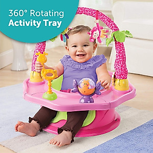 Summer by Bright Starts Deluxe SuperSeat, Island Giggles, Fun Baby Seat for Sitting Up, Playtime, and Meals, Ages 4 Months to 4 Years