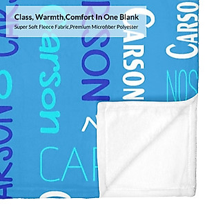 Dr.TOUGH Personalized Blankets for Kids Adults Custom Blanket with Name for Girls Boys Customized Monogrammed Flannel Throw Personalized Name Blanket for Christmas Birthday Gifts