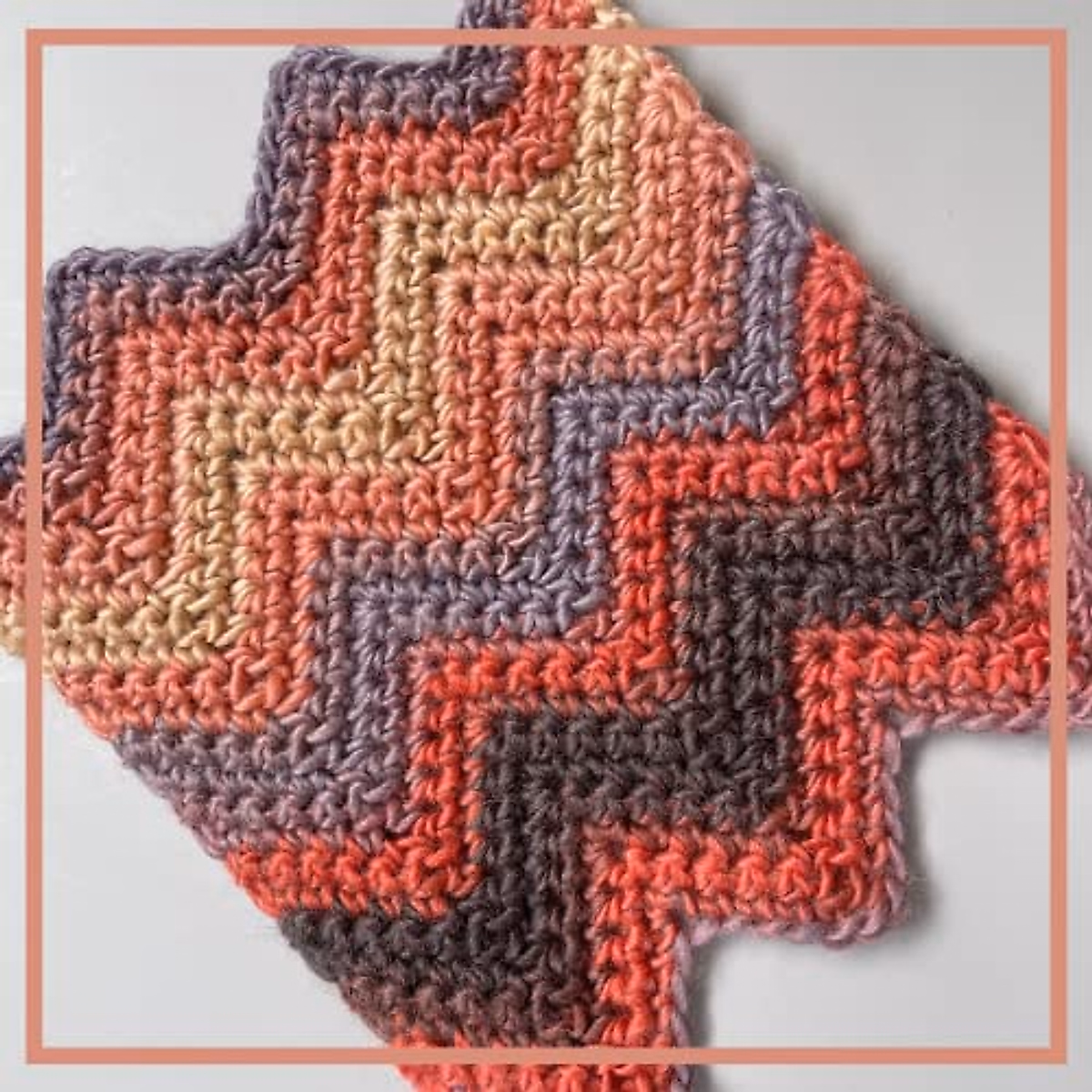 Wool Wonders Variegated Self-Striping Worsted Weight Yarn #4, Woolen Yarn for Scarves, Blanket and Garments, 4-Skeins Bulk Size, 400g/640yds (Purple Peach)