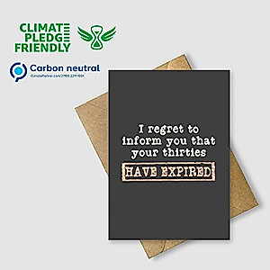 Funny 40th Birthday Card for men or women with envelope | Joke card for someone who is turning 40 years old | Original and unique present idea for him or her, family, friends or a co-worker.