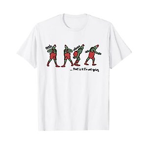 Funny That's It I'm Not Going Christmas Santa Hat Xmas Quote T-Shirt