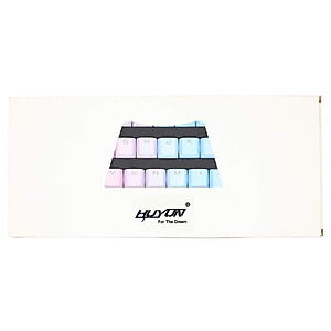 Gradient Color Keycap 37 PBT Double Shot Injection Backlit Keycaps Replacement for Cherry/ikbc/NOPPOO/Ducky Mechanical Gaming Keyboards (Sunset Gradient Color)