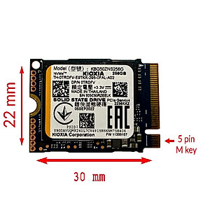 OEM Kioxia 256GB M.2 PCI-e NVME SSD Internal Solid State Drive 30mm 2230 Form Factor M Key Steam Deck