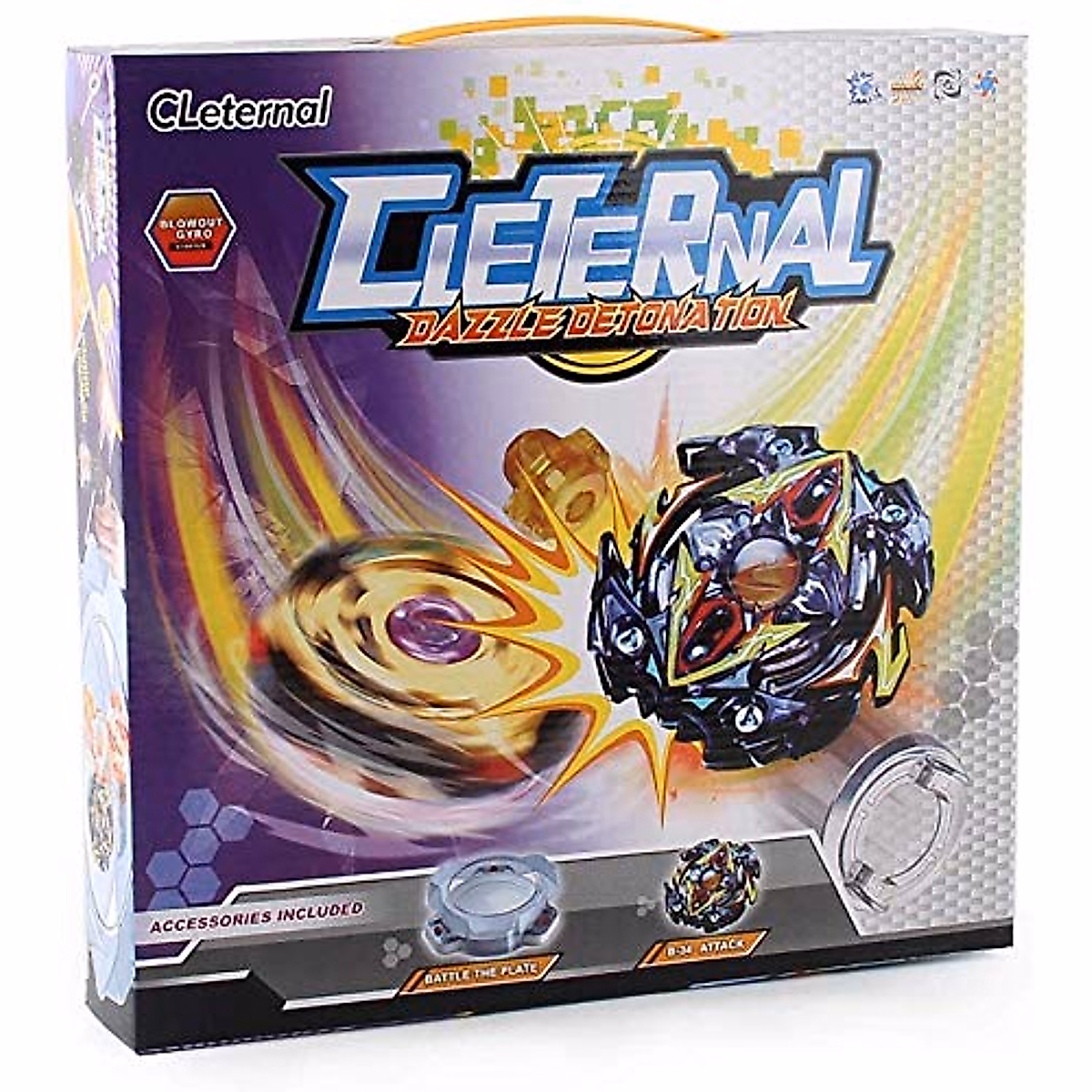 Bey Burst Battle Blade Metal Fusion Evolution Attack Set with and Star Storm Battle Set and Arena Included…