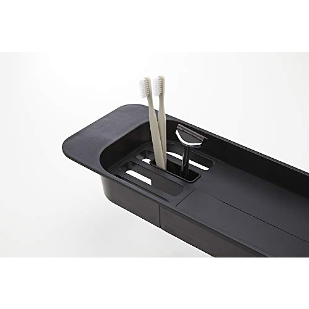 Yamazaki Home Tower Expandable Bathtub Caddy – Bathroom Tray Table Holder