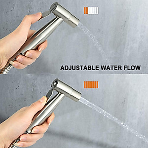 Bidet Sprayer for Toilet, Hand held Stainless Steel Toilet Bidet Sprayer Kit with Hose, Easy Install Bidet Attachment for Toilet, Bidet Sprayer for Personal Hygiene, Toilet Clean, Baby Diaper Cloth