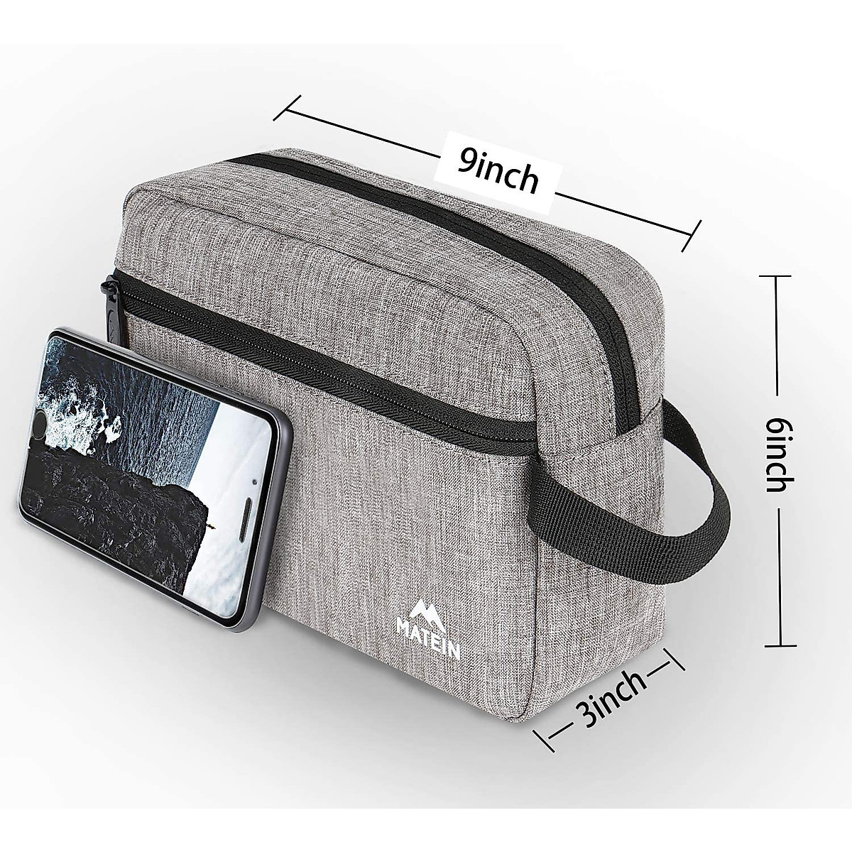 MATEIN Toiletry Bag for Men (2 Packs), Waterproof Dopp Kit Bathroom Shaving Bag for Toiletries, Small Accessories Small Cosmetics & Makeup Organizer for Traveling