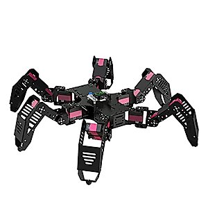 HIWONDER Hexapod Robot Kit Spider Walking Carwling Robot, Self-sabilizing STEAM Robotics Kit with Detailed Tutorial