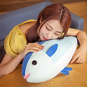 TONGMAN 3D Giant Bluefin Tuna Cushion Pillow Plush PillowStuffed Animal Toy Pillow for Home Decoration Gifts, Plush Toy (25.5 inches / 65 cm)