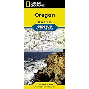 Oregon Map (National Geographic Guide Map)