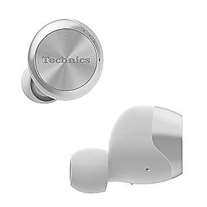 Technics True Wireless Earbuds | Bluetooth Earbuds | Dual Hybrid Technology, Hi-Fi Sound, Compact Design | Alexa Compatible |(EAH-AZ70W-S), Silver (Discontinued by Manufacturer)