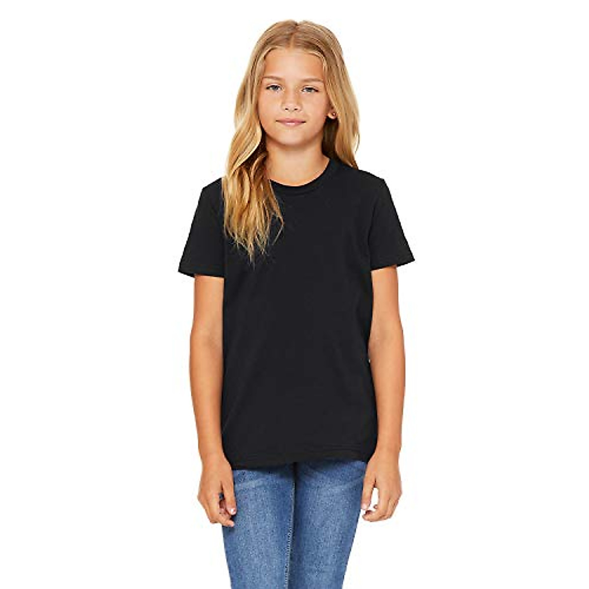 Bella + Canvas Youth Jersey T-Shirt L VINTAGE BLACK
