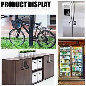 Shimeyao 4 Pieces 6 Inch Long Shackle Combination Lock 4 Digit Outdoor Waterproof Padlock with Resettable Code for School Gym Locker, Sports Locker, Fence, Gate, Toolbox, Case Storage, Black